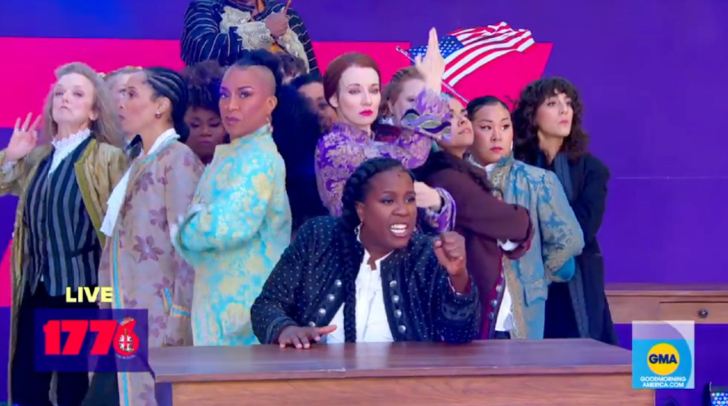 Watch Crystal Lucas-Perry & the Cast of Broadway's 1776 Perform 'Sit ...