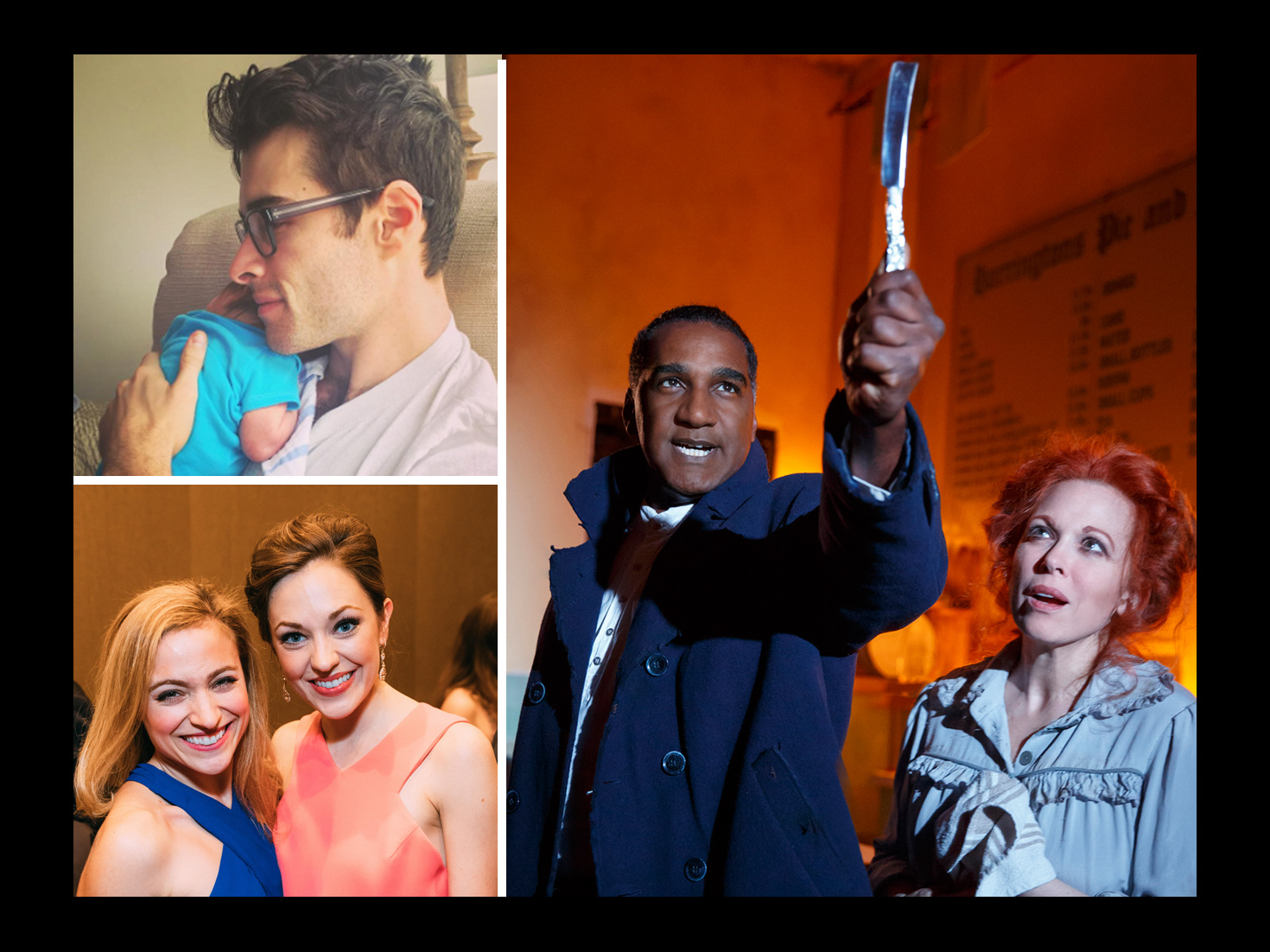 Corey Cott Snuggles His New Baby, Norm Lewis & Carolee Carmello Suit Up ...