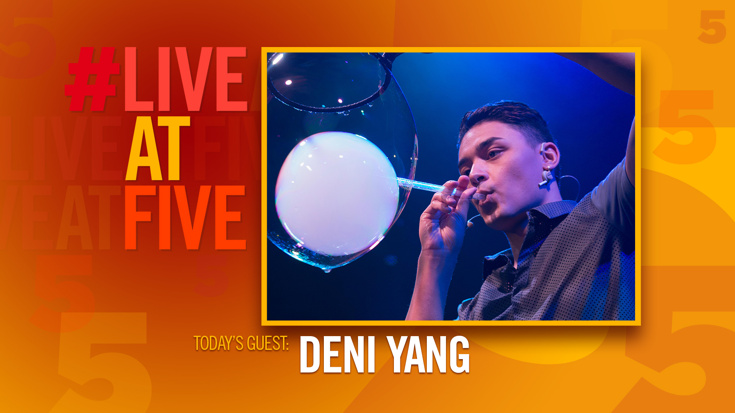 Broadway.com #LiveatFive with Deni Yang of Gazillion Bubble Show ...