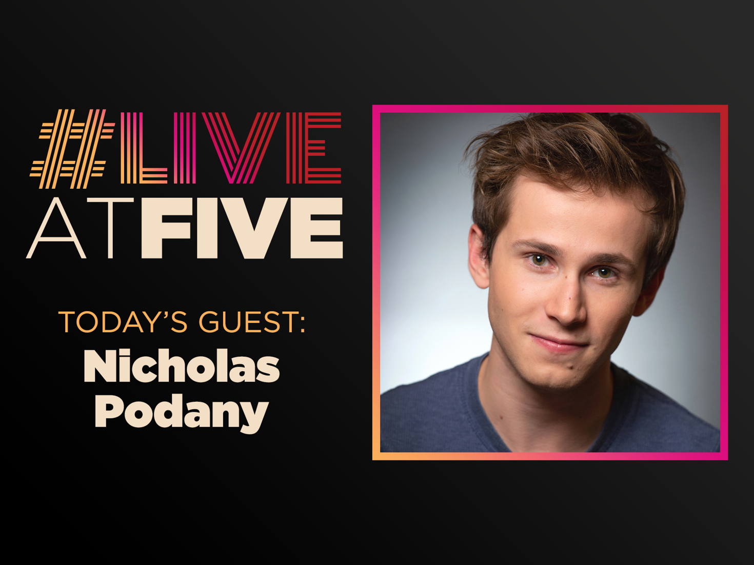 Broadway.com #LiveatFive with Nicholas Podany of Harry Potter and the ...