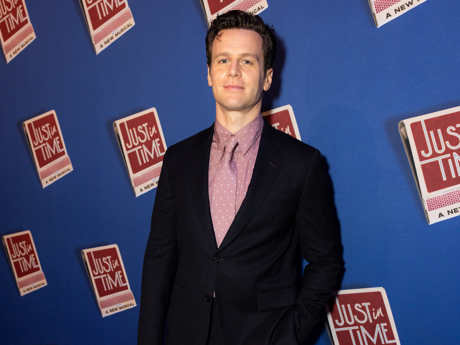 Jonathan Groff and the Stars of Just in Time Show Them Pearly Whites on ...