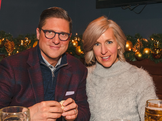 The Prom's Christopher Sieber Buddies Up at the Bar with Susan ...
