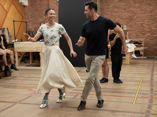 Step Into Rehearsal for The Music Man with Hugh Jackman & Sutton Foster ...