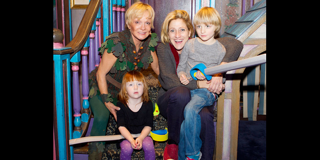 Cathy Rigby Welcomes Edie Falco and Her Kids to Peter Pan | Broadway ...